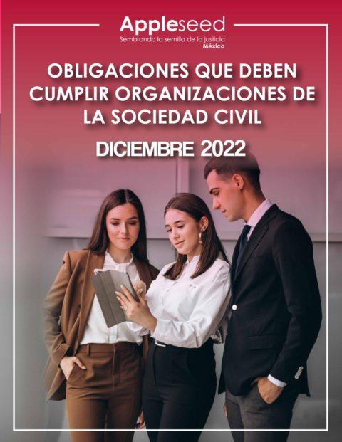 Obligaciones legales OSC para el mes de Diciembre 2022 - Appleseed México